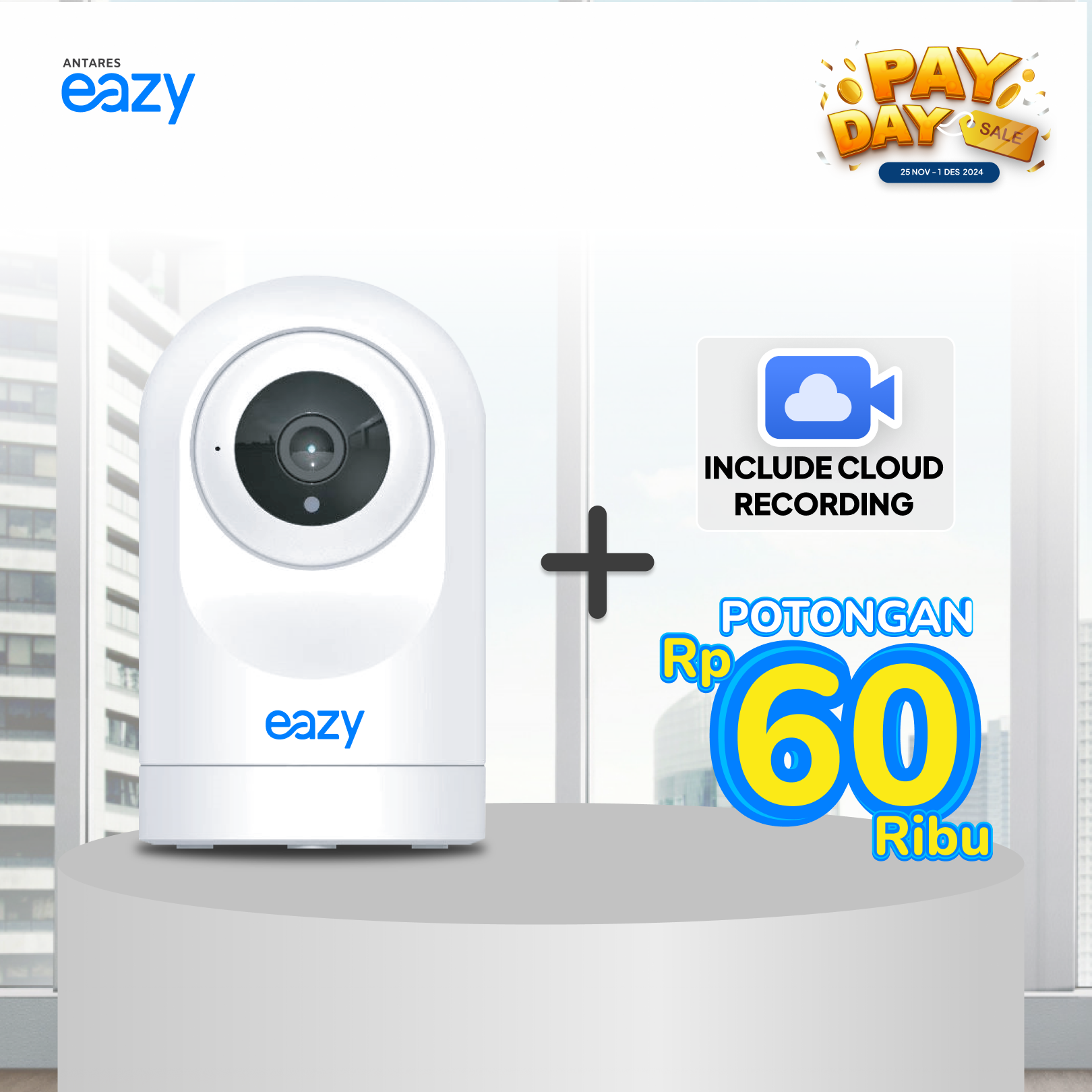 EazyCam IP Camera Indoor Harga Terbaik 2024 - eazycam | Antares Eazy